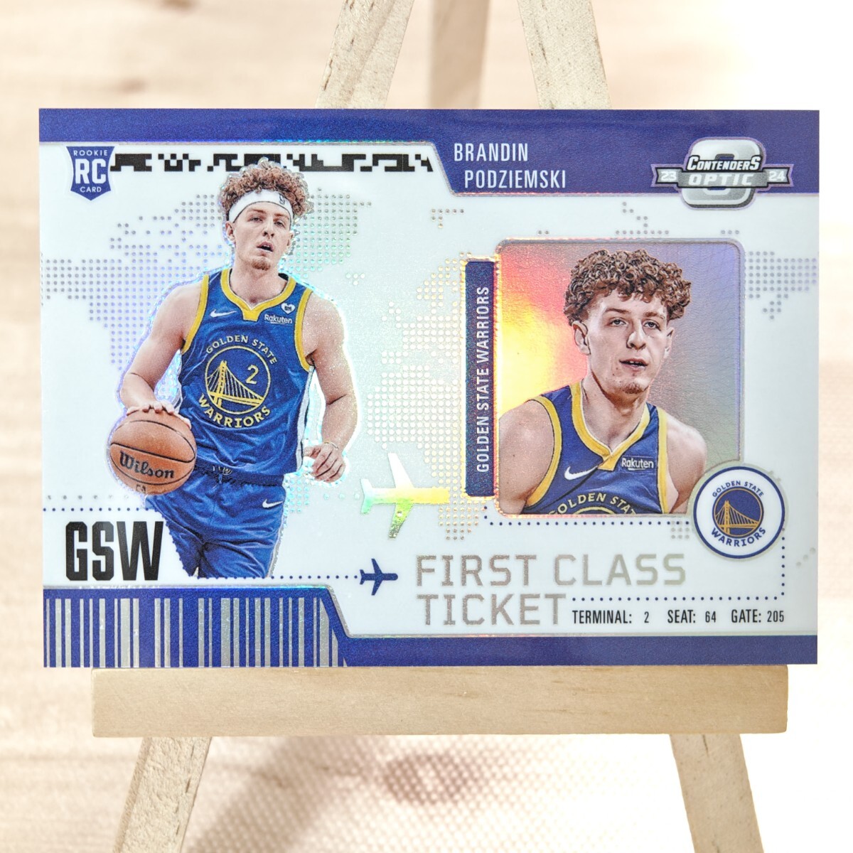 ブランディン ポジェムスキー 2023-24 Panini Contenders Optic First Class Ticket Silver Prizm Brandin ...