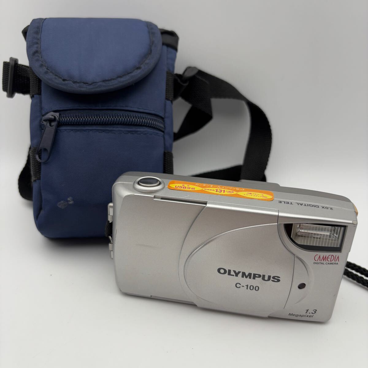 OLYMPUS NO.c-100 DIGITAL CAMERA デジカメ デジタルカメラ オリンパス2.0X DIGITAL TELE 1.3Megapixel OLYMPUS LENS 4 ...