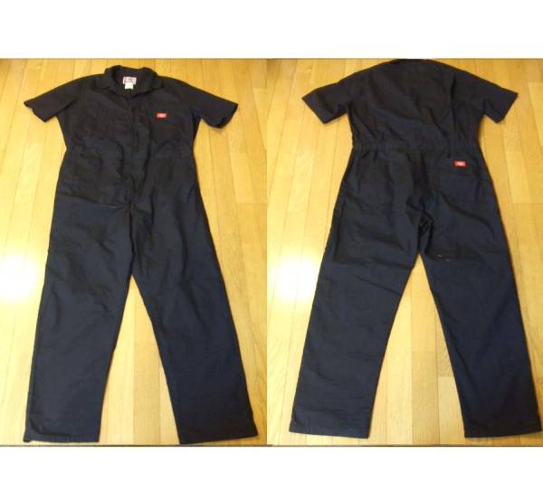 ディッキーズ Dickies黒半袖つなぎツナギ L-REG 42/44(オーバーオール)｜売買されたオークション情報、yahooの商品情報をアーカイブ公開 - オークファン（aucfan.com）