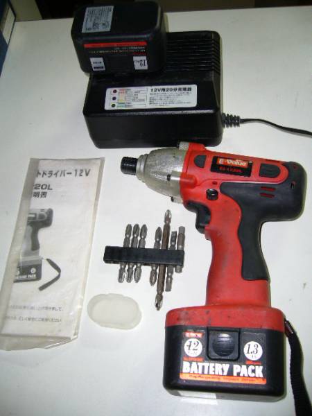 E-Value 充電式インパクトドライバー 12V EI-1220L 品(インパクトドライバ)｜売買されたオークション情報、yahooの商品情報をアーカイブ公開 - オークファン（aucfan ...