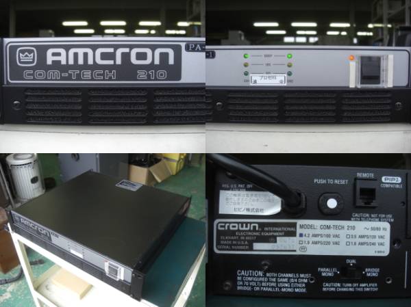 crown クラウン Amcron アムクロン com-TECH 210 パワーアンプ仙(レコーディング、PA機器)｜売買されたオークション ...