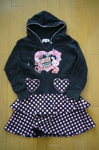 alice-prin ドット柄パーカーワンピース サイズ120(120（115～124cm）)｜売買されたオークション情報、yahooの商品 ...