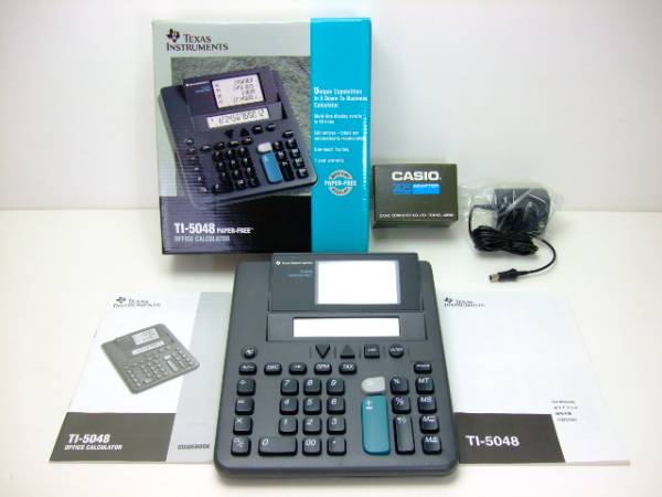 Texas Instruments/ペーパーレスプリンター 12桁 電卓 TI-5048(その他)｜売買されたオークション情報、yahooの ...