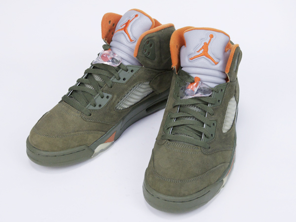 NIKE AIR JORDAN 5 RETRO LS ARMY OLIVE cdp retro og t23(28.5cm)｜売買された ...