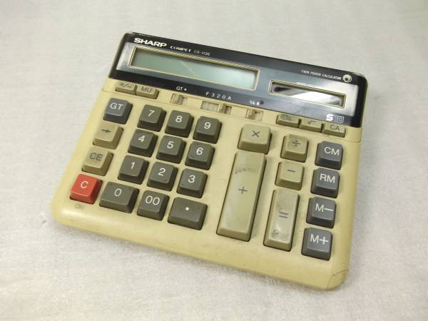 SHARP シャープ レトロ電卓 COMPET CS-1135(シャープ)｜売買されたオークション情報、yahooの商品情報をアーカイブ公開 ...