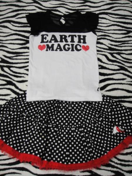 EARTH MAGICアースマジック ドット柄ボリュームスカート 140(140（135～144cm）)｜売買されたオークション情報、yahooの商品情報をアーカイブ公開 - オークファン ...