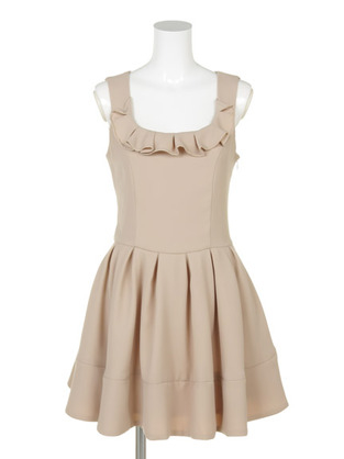 snidel カクテルフリルワンピース ベージュ M(ワンピース)｜売買されたオークション情報、yahooの商品情報をアーカイブ公開 - オークファン（aucfan.com）