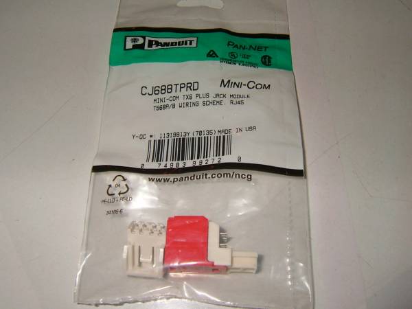 PANDUIT miniCom LAN CAT6 情報コンセント CJ688 10個(モジュラージャック)｜売買されたオークション情報 ...
