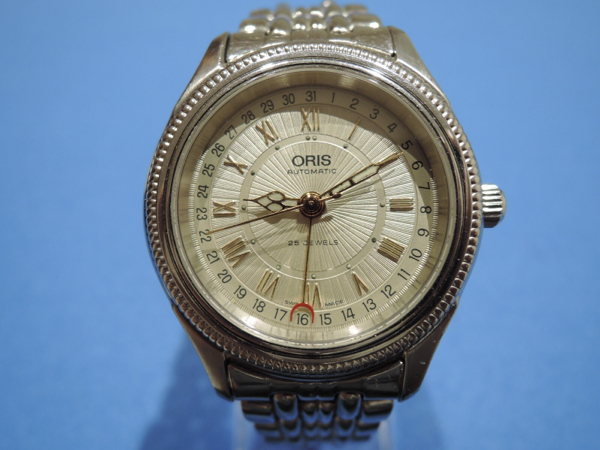 ORIS ポインターデイト メンズ 7465 自動巻 裏スケ オリス(オリス)｜売買されたオークション情報、yahooの商品情報をアーカイブ ...