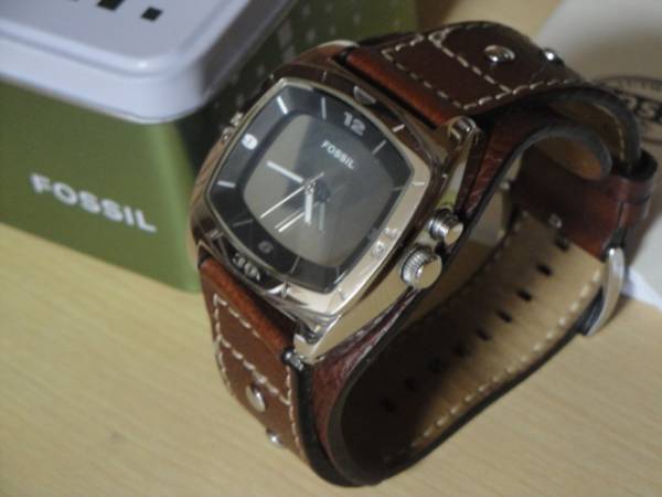 FOSSIL/フォッシル AM-3695 革ベルト製腕時計 電池交換済(フォッシル)｜売買されたオークション情報、yahooの商品情報を ...