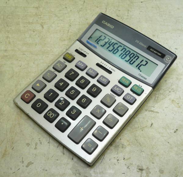 CASIO DS-20eco 日本製 カシオ 12桁大型表示電卓(カシオ)｜売買されたオークション情報、yahooの商品情報をアーカイブ公開 - オークファン（aucfan.com）