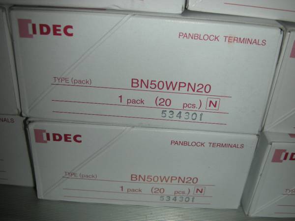 IDEC レール端子台 BN50WPN20/160個 BNE50/10枚(電材、配電用品)｜売買されたオークション情報、yahooの商品情報を ...