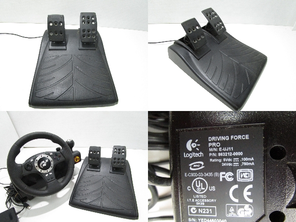 logitech/logicool PS3コントローラー Driving FORCE PRO E-UJ11(アクセサリ、周辺機器)｜売買されたオークション情報、yahooの商品情報をアーカイブ ...