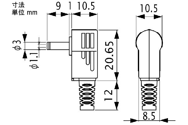 マル信製DCプラグ 3mm x 1.1mm MP-121PN L型 角型 郵便(アマチュア無線)｜売買されたオークション情報、yahooの商品 ...