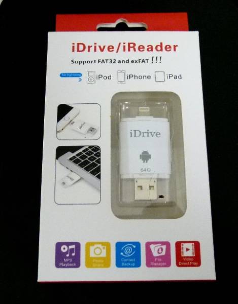 64GB iDrive/iReader USB& iPad/iPhone ライトニング 外部メモリ(その他)｜売買されたオークション情報 ...