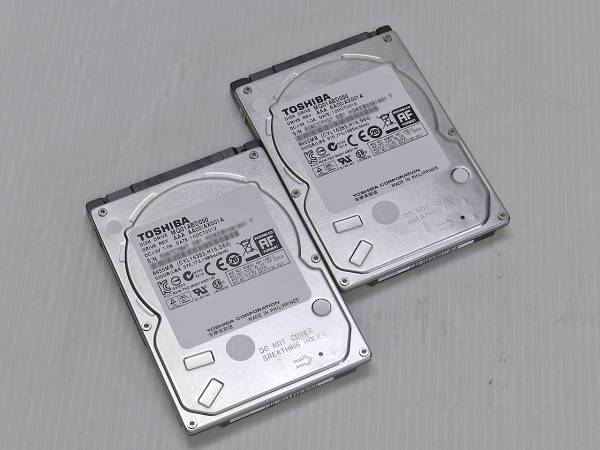 HDD/500G 2個セット/東芝/2.5inch/MQ01ABD050/SATA/5400RPM/②(500GB～)｜売買されたオークション ...