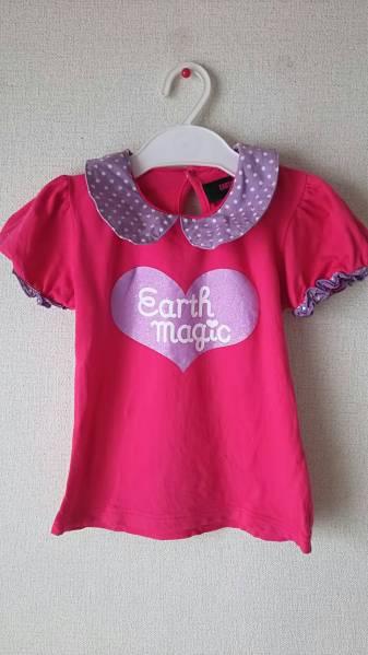 EARTHMAGIC ピンクの半そ カットソー Tシャツ(120（115～124cm）)｜売買されたオークション情報、yahooの商品情報をアーカイブ公開 - オークファン（aucfan.com）