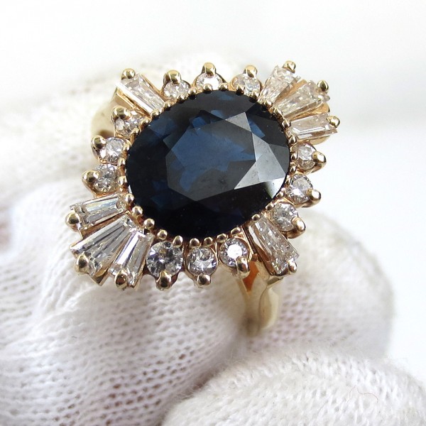 2.2ct ダイヤモンド&ブルーサファイヤ 14Kリング指輪(サファイア)｜売買されたオークション情報、yahooの商品情報をアーカイブ公開 - オークファン（aucfan.com）