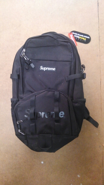 Supreme 15ss backpack ブラック リュック バックパック(かばん、バッグ)｜売買されたオークション情報、yahooの商品情報をアーカイブ公開 - オークファン（aucfan ...