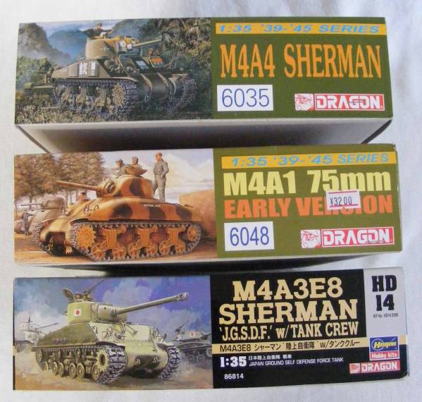 DRAGON 1/35 M4A4 6035 M4A1 6048 M4A3E8 JGSDF Hasegawa(主力戦車（MBT）)｜売買された ...