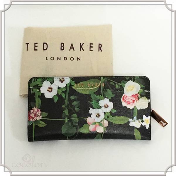 TED BAKER テッドベイカー HANNY 長財布 黒 花柄(長財布（小銭入れあり）)｜売買されたオークション情報、yahooの商品情報を ...