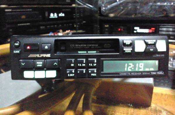 ALPINE TDM‐7535J 1DIN ヘッドユニット アルパイン カセットデッキ 30W×4 FM/AMラジオcassette tape ...