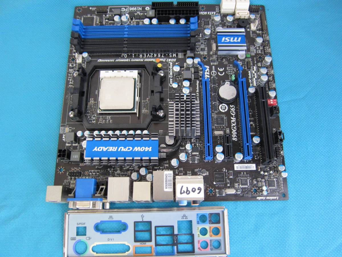 6097 MSI/890GXM-G65/AM3/CPU付/動作未確認/ジャンク(MSI)｜売買されたオークション情報、yahooの商品情報を ...