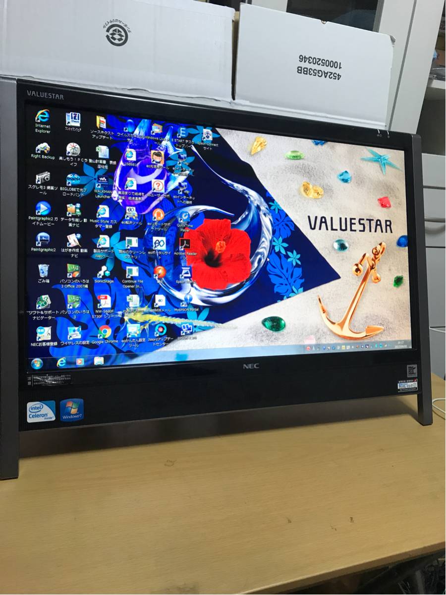 一体型 NEC VALUSTAR VN370/AS3ER Celeron P4500 1.86GHz Windows7(モニタ一体型)｜売買さ ...