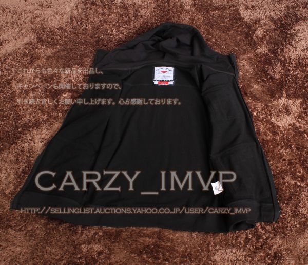 F19 欧州 FATAL CREW M65 おしゃれ L パーカー/ジャケット革製ロゴ ブラック 2XL→3XL相当同梱発送600円だけ国内 ...