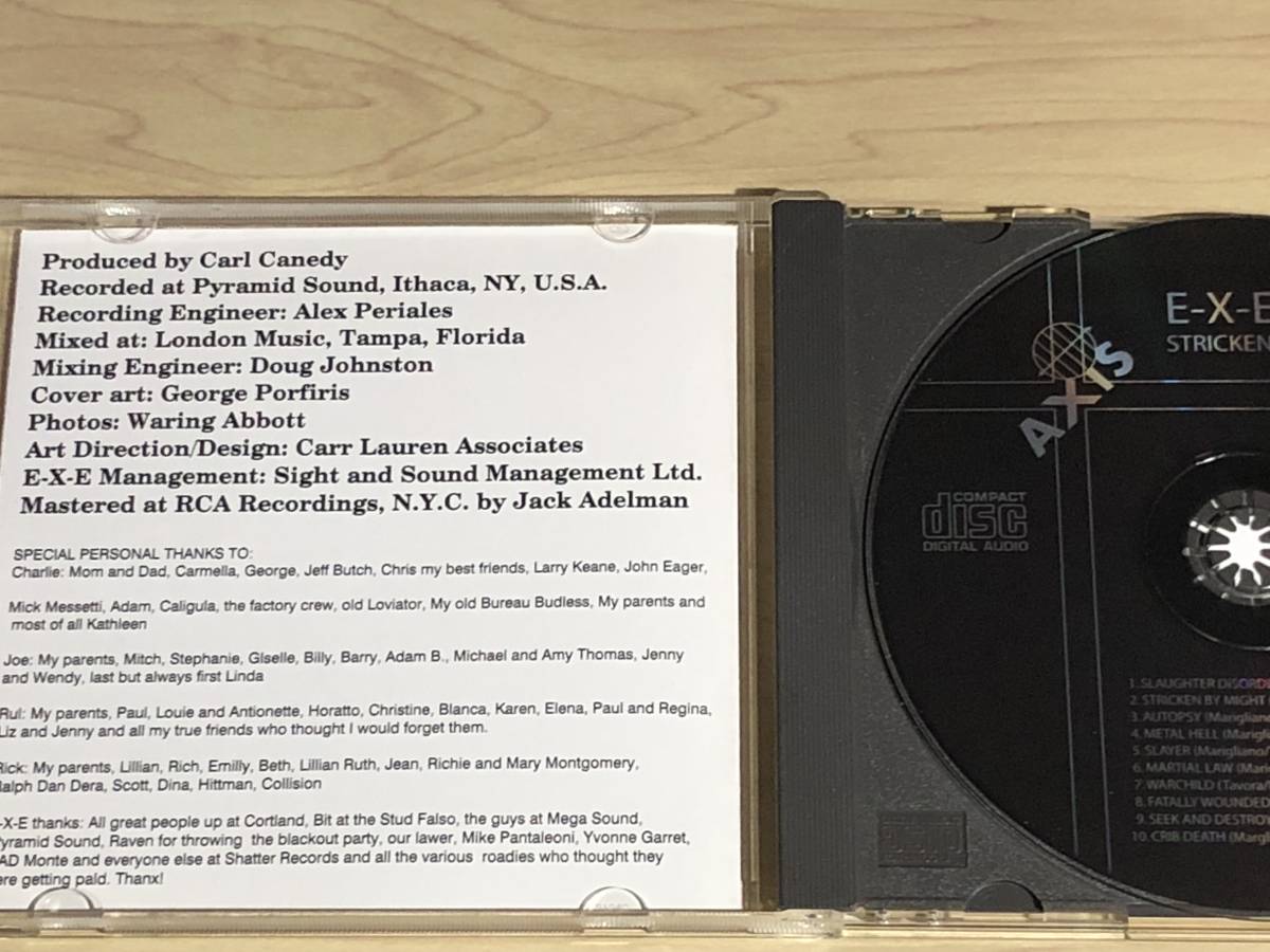 E-X-E / Stricken by Might / Carl Canedy Producer Alex Periales Engineer ...