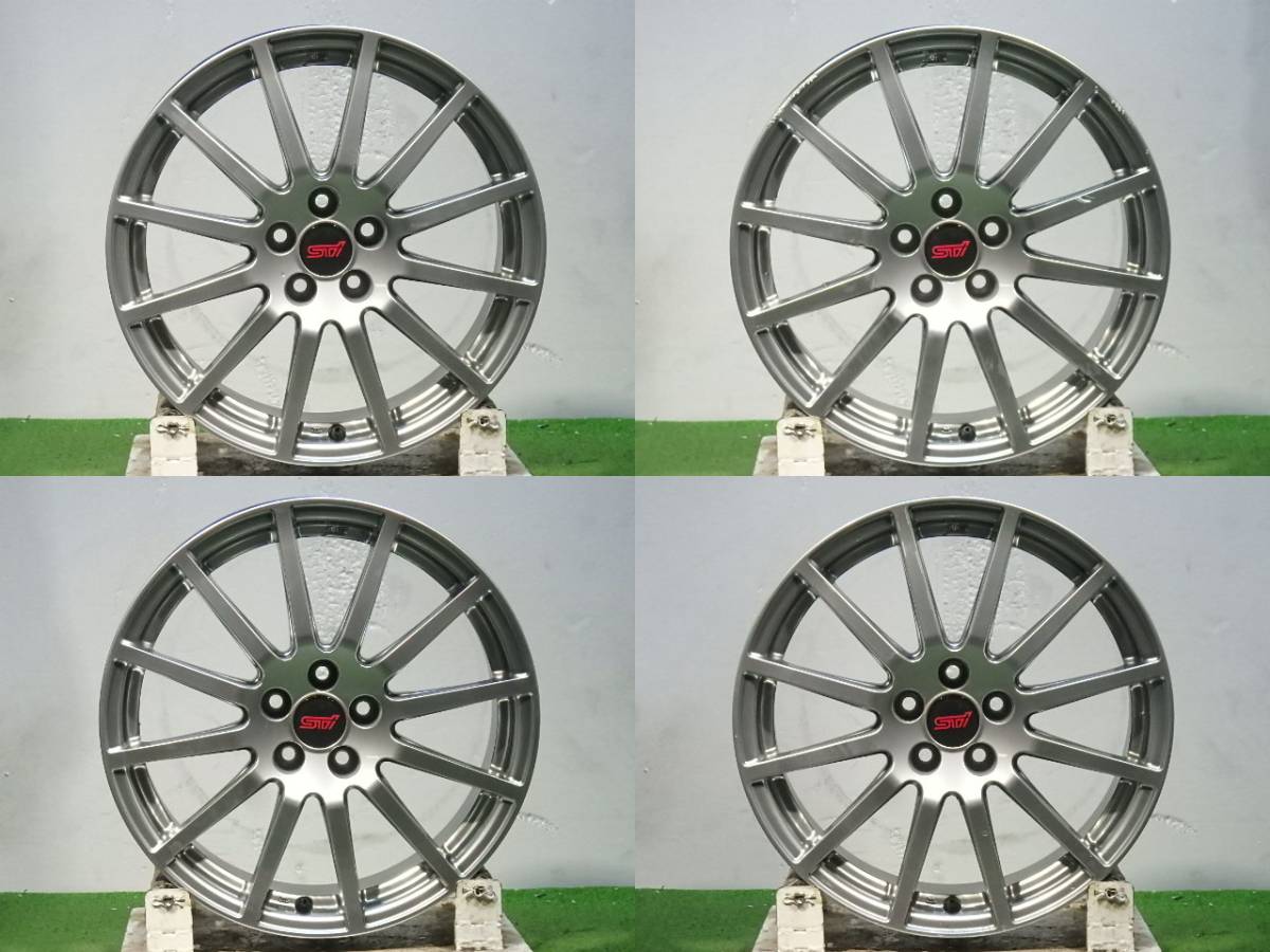 a812 スバル純正 STI 17×7.5J +48 5H PCD100 4本(純正品)｜売買されたオークション情報、yahooの商品情報を ...