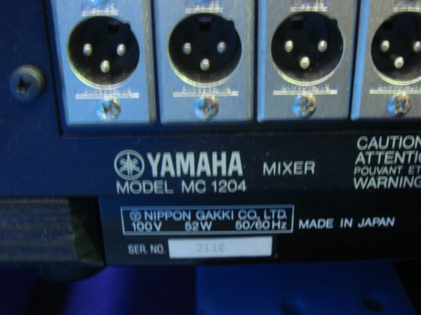 YAMAHA ヤマハ ミキシングコンソール ミキサー MCシリーズ MIXING CONSOLE MC1204 音楽器材 KC(ミキサー ...