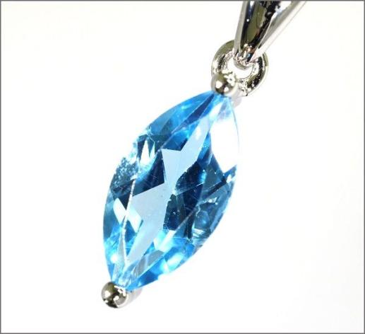 定価5万円 天然 ブルートパーズ マーキュリーカットネックレス No.110 18K WG ko89-2(トパーズ)｜売買されたオークション ...