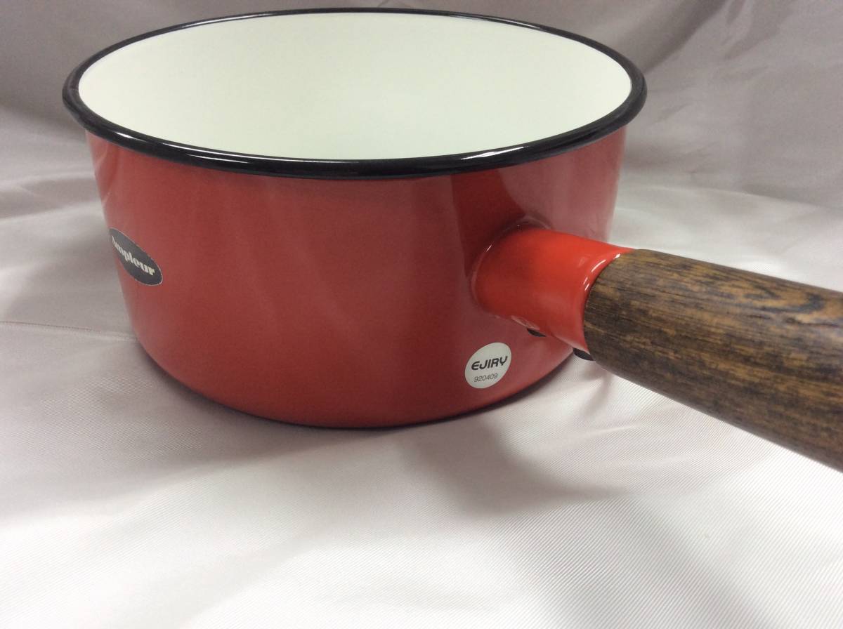 当時物 Ampleur アンプルール EJIRY エジリー ホーロー 鍋 18cm 片手鍋 赤(片手鍋)｜売買されたオークション情報、yahooの商品情報をアーカイブ公開 - オークファン ...