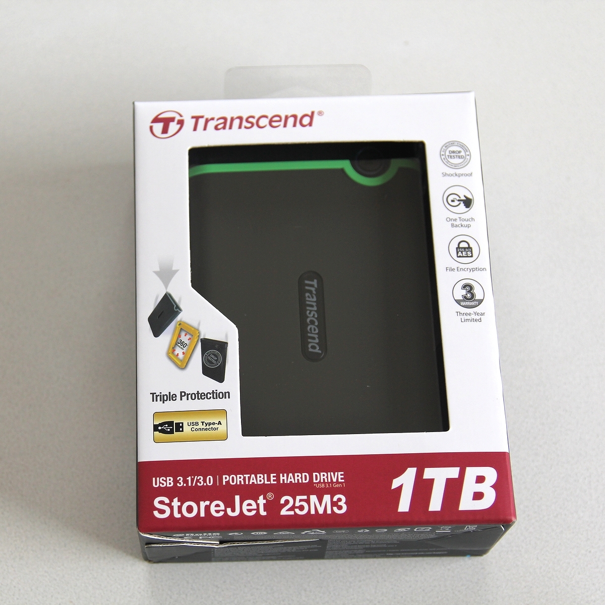 Transcend StoreJet 25M3 1TB ポータブルHDD トランセンド USB3.0対応(1TB～)｜売買されたオークション ...