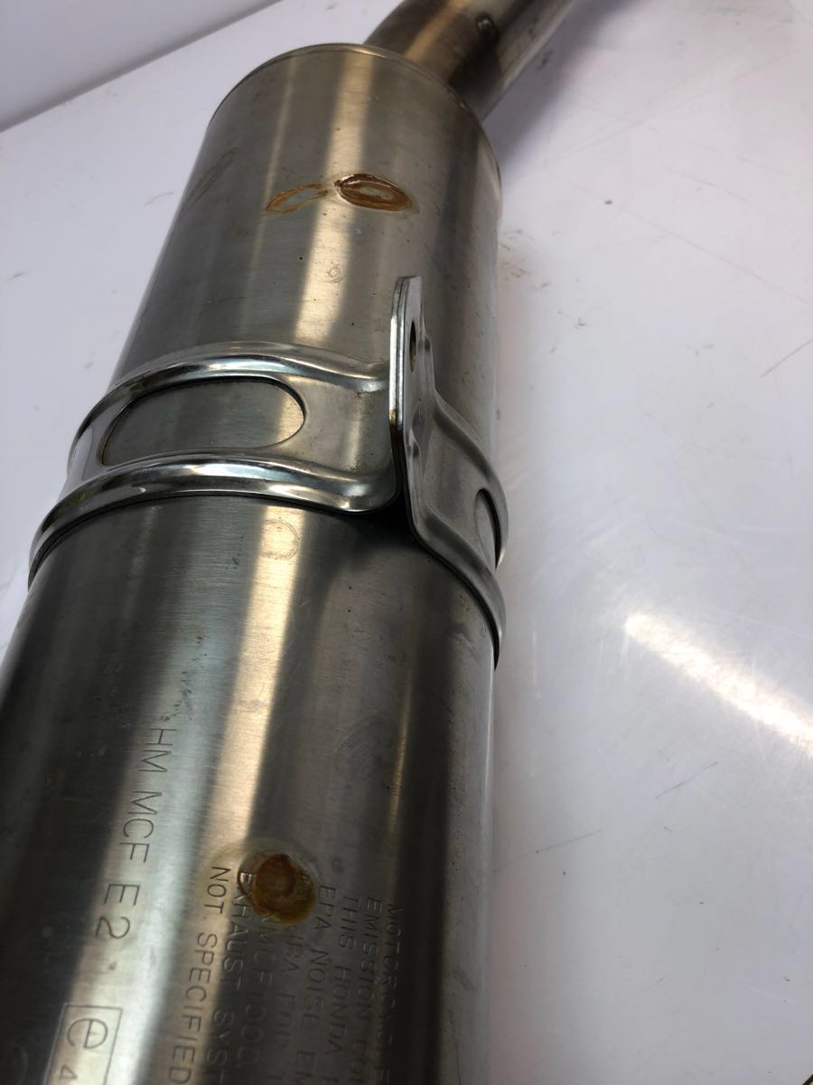 VTR RVT 1000 sc45 純正 マフラー サイレンサー Honda Rc51 Sankei 2368 HM MCF E2 Right Exhaust Muffler 1円スタート ...