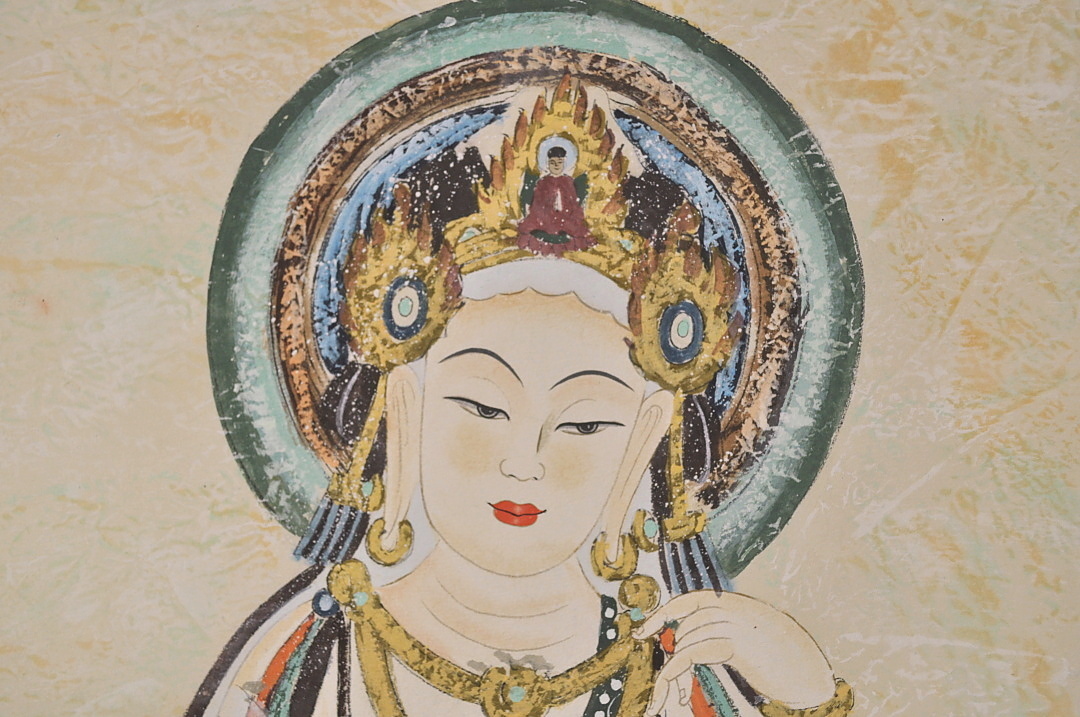 t1064 真作 敦煌莫高窟五十七窟菩薩 仏画 掛軸 中国画家 黄河 中国美術(掛軸)｜売買されたオークション情報、yahooの商品情報を ...