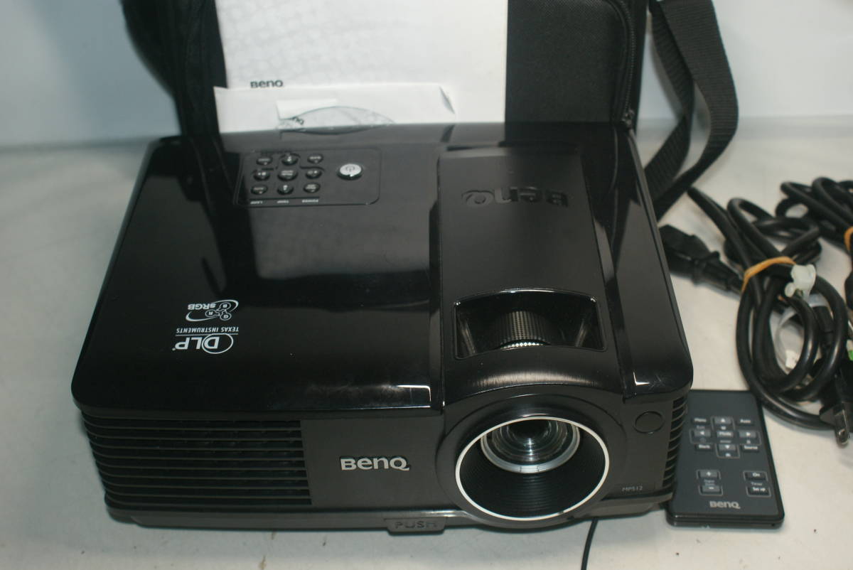 benQ 高輝度 DLP プロジェクター MP512 2200lm ランプ時間511H 程度良好 リモコン付(本体)｜売買されたオークション ...