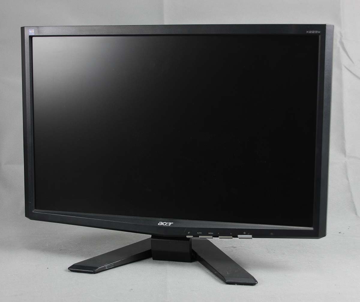 訳あり モニター acer X223W/22インチ/1680×1050/WSXGA+/5ms/300cd/m2/VGA端子/DVI端子 ...