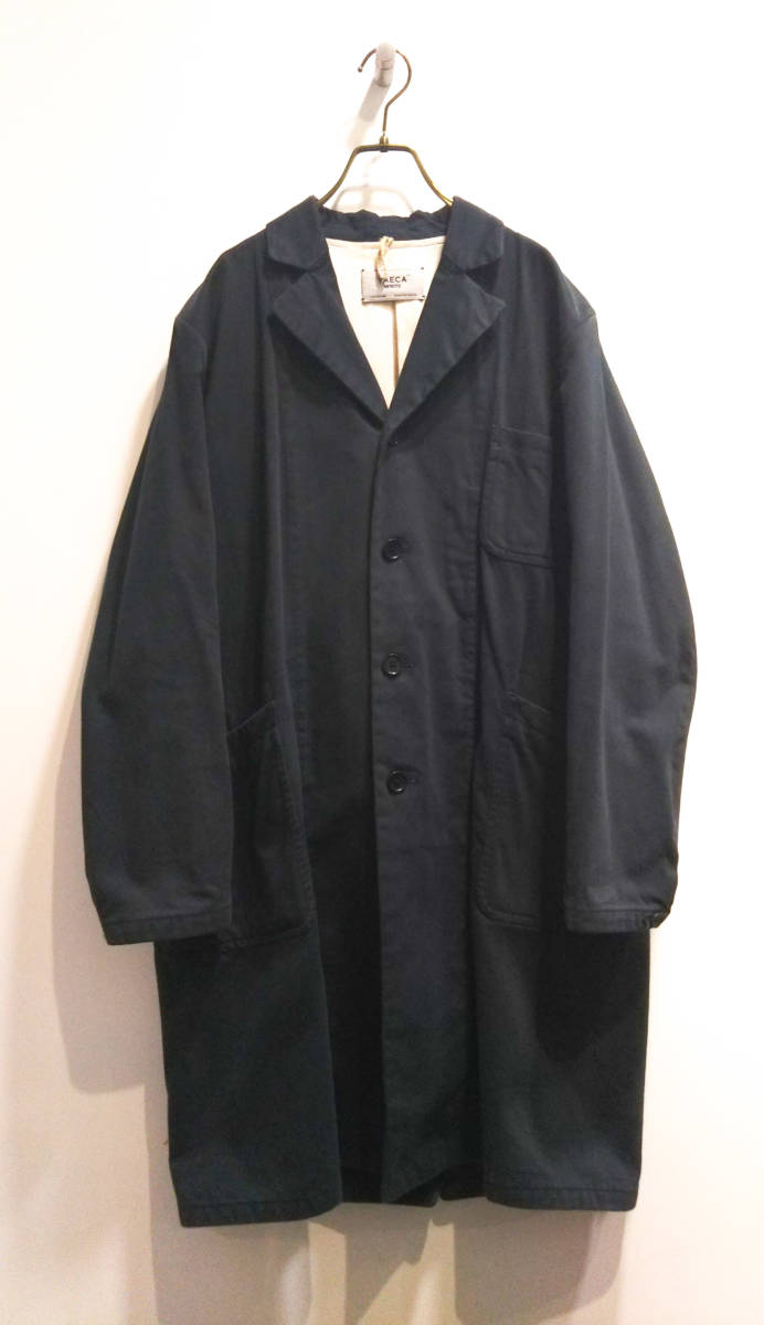 15aw YAECA WHITE Atelier Coat アトリエコート コットンチェスターコート ネイビー ヤエカ S 渋谷(男性用 ...
