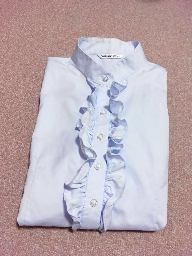 スーツ シャツ ブラウス フリル付き レディース suits me imalu サイズ9R(シャツ、ブラウス)｜売買されたオークション情報、yahooの商品情報をアーカイブ公開 ...