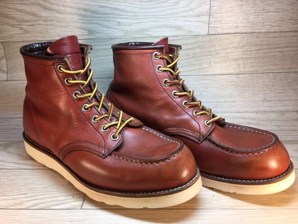 RED WING 8875 ソール貼替済 US7.5E 25.5 26.0 現行タグ 06/08 モックトゥ ミディアムブラウン #4014/OH(7.5インチ)｜売買されたオークション情報 ...