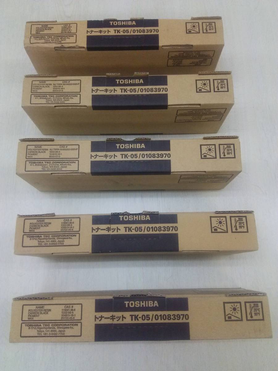 東芝 純正トナーキット TK-05 FAX用 5本セット 期限切れ 箱に汚れあり(トナー)｜売買されたオークション情報、yahooの商品情報をアーカイブ公開 - オークファン（aucfan.com）