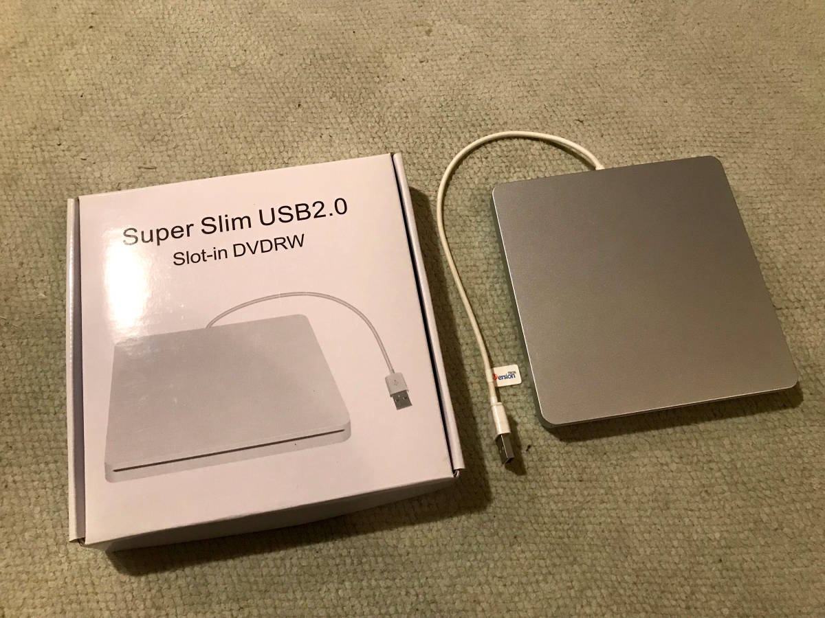 VersionTech USB2.0 ポータブルドライブ DVD VCD CD±RW for Apple MacBook Apple USB ...