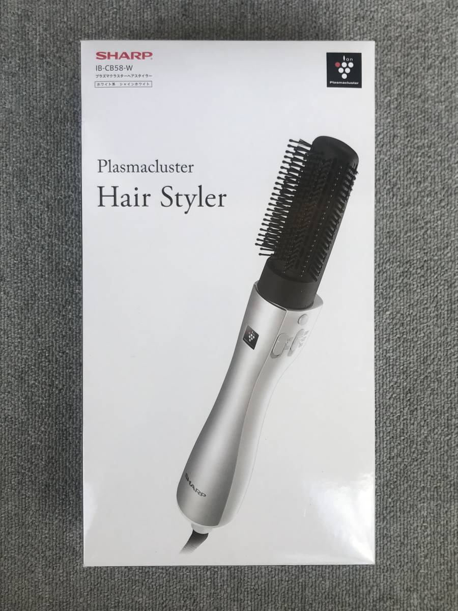 SHARP シャープ プラズマクラスターヘアスタイラー IB-CB58-W ホワイト系シャインホワイト IB-CB56の新製品(その他)｜売買されたオークション情報、yahooの商品情報を ...