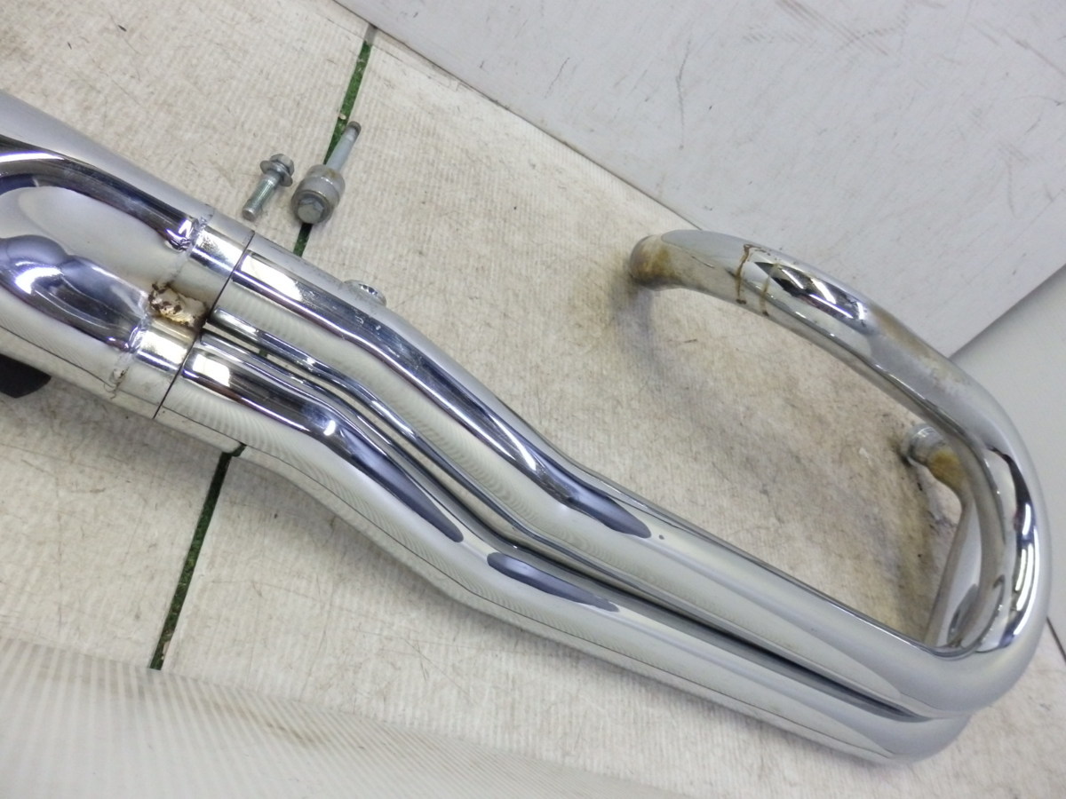 シャドウ400クラシック NC44 Fi KENTEC ケンテック 2in1 ローライダー マフラー 良品 迅速出荷 落札 U138(マフラー ...