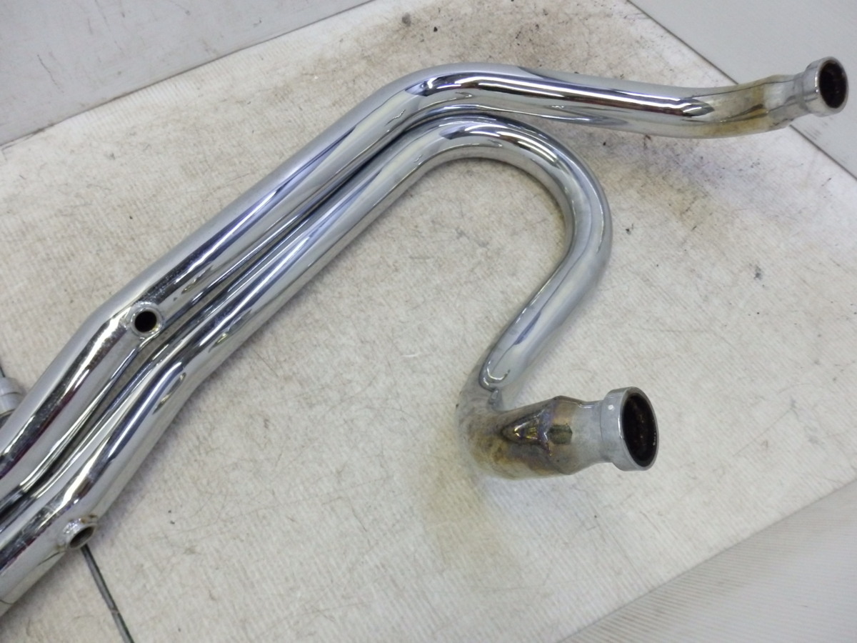 シャドウ400クラシック NC44 Fi KENTEC ケンテック 2in1 ローライダー マフラー 良品 迅速出荷 落札 U138(マフラー ...