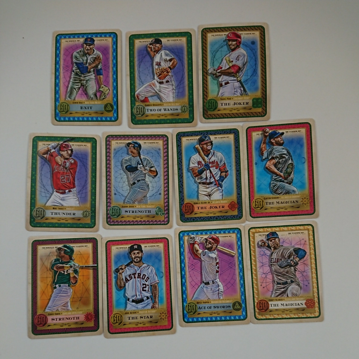 2019 Topps Gypsy Queen Tarotセット Mike Trout Aaron Judge Bryce Herper ...