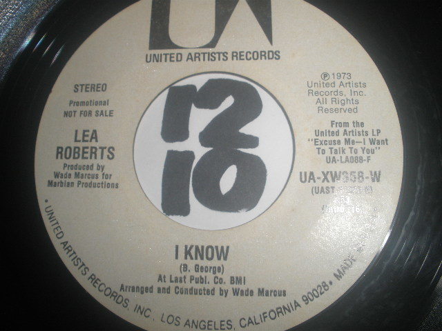 試聴 同様 レア グルーヴ LEA ROBERTS I KNOW ウェイド マーカス制作 1973年作品(R&B、ソウル)｜売買された ...