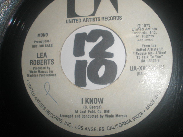 試聴 同様 レア グルーヴ LEA ROBERTS I KNOW ウェイド マーカス制作 1973年作品(R&B、ソウル)｜売買された ...